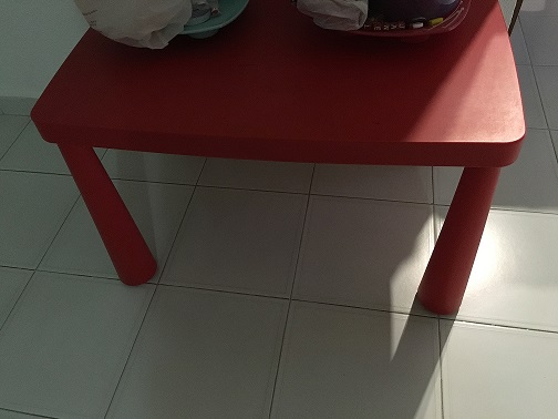 WTS - IKEA RED MAMMUT TABLE | SingaporeMotherhood Forum